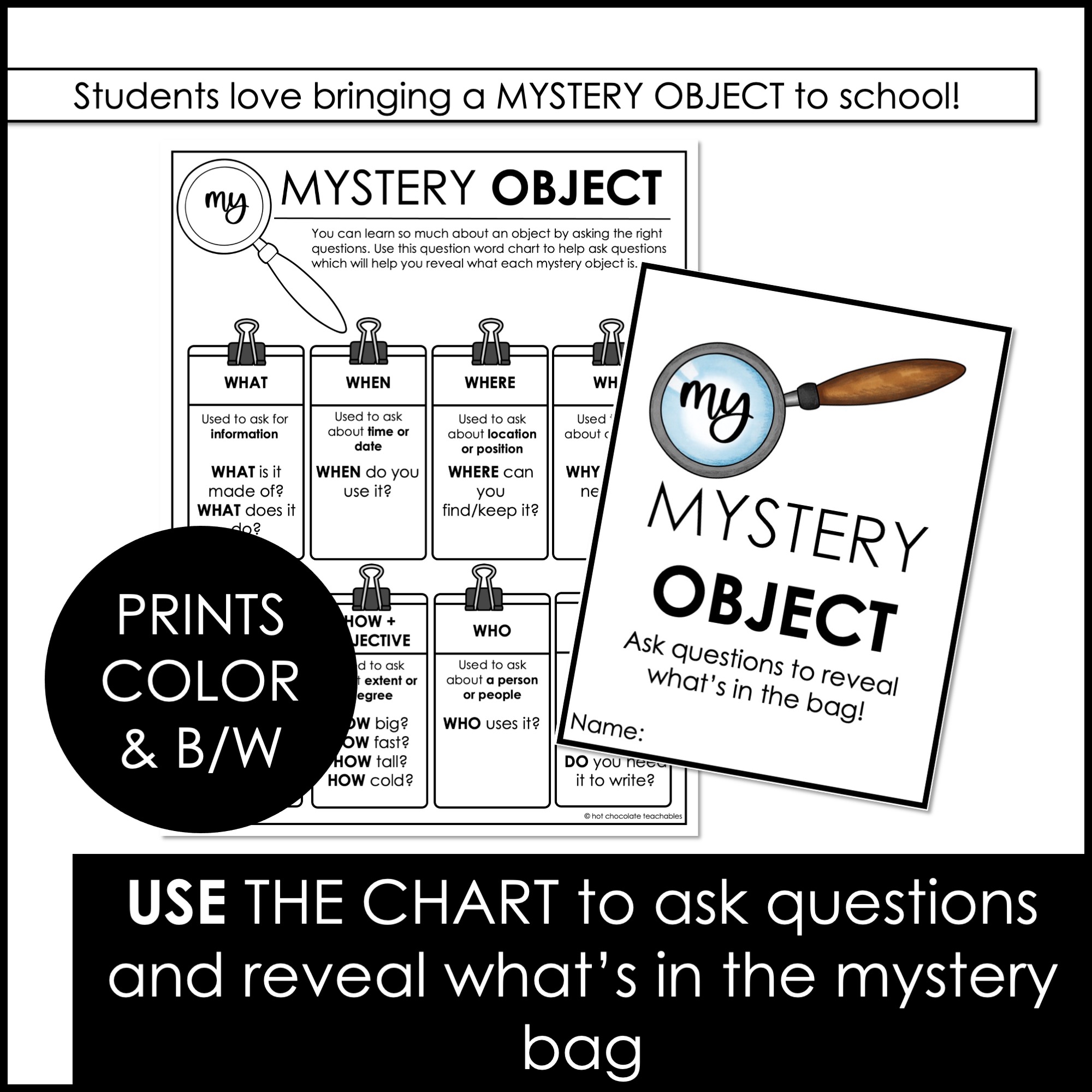 Mystery Bag | Object Guessing Game | Asking and Answering WH Questions ...