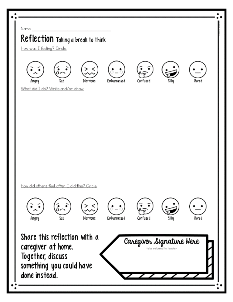 Reflection Sheets | Made By Teachers