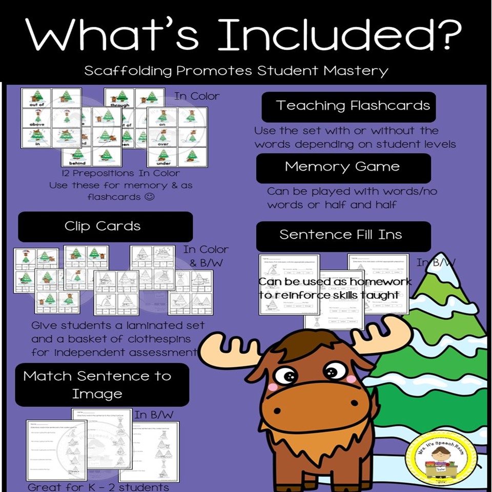 Positional Concepts and Prepositions in Speech Therapy Arctic Moose ...