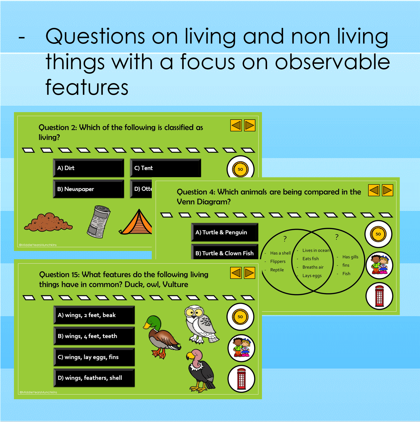 Living and Non-Living Quiz PowerPoint | Made By Teachers