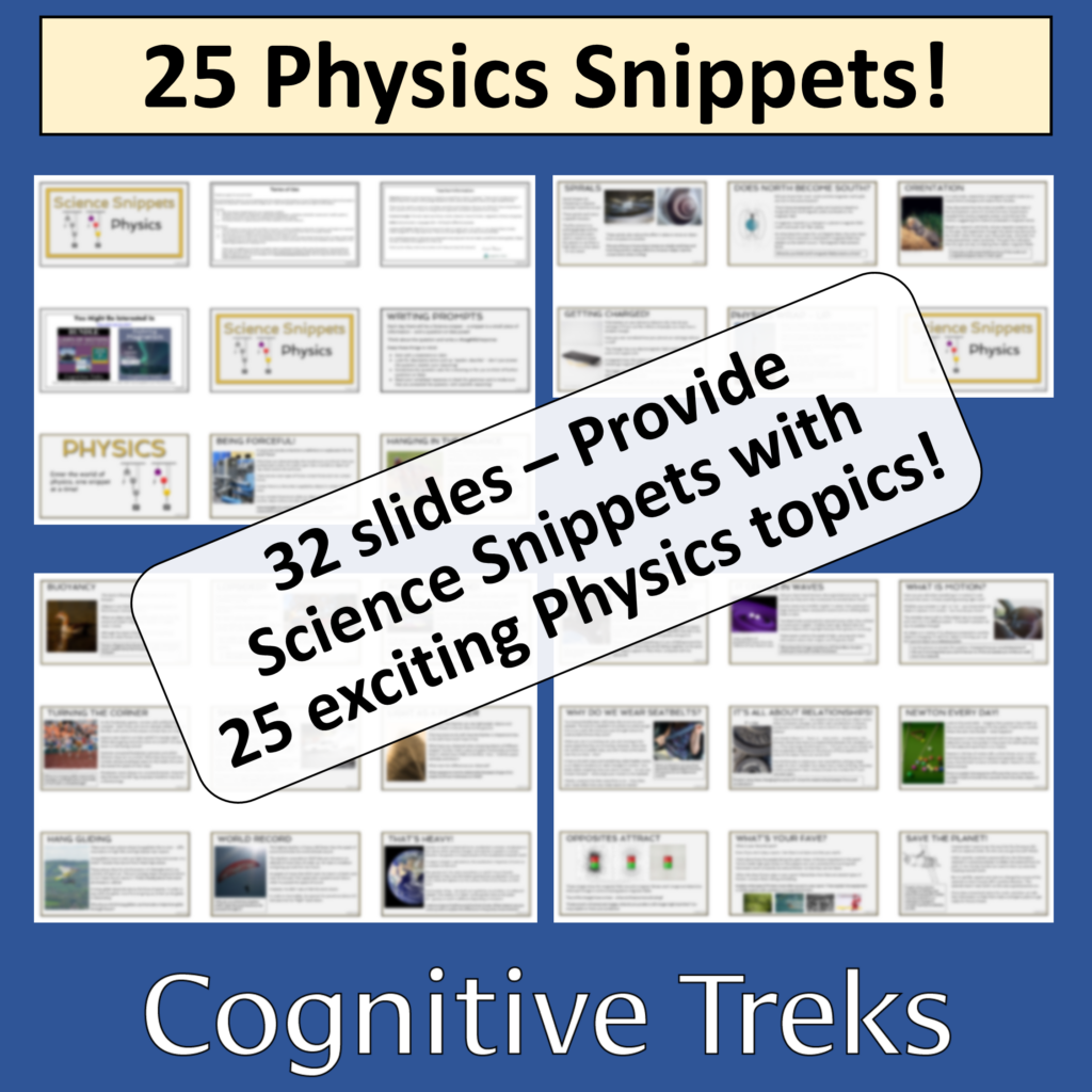 Physics Writing Prompts | 25 Science Snippets | Warm Ups | Science Starters | Made By Teachers