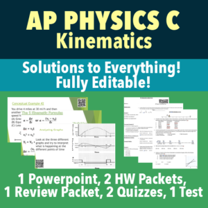 AP Physics C - Kinematics Lesson Plan Package | Made By Teachers