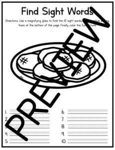 Kindergarten NO-PREP Hanukkah (Chanukah) Worksheets! Sight Words ...