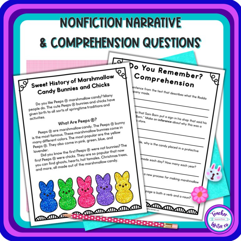 Close Reading and Writing | Comprehension | Marshmallow Candy Bunnies ...