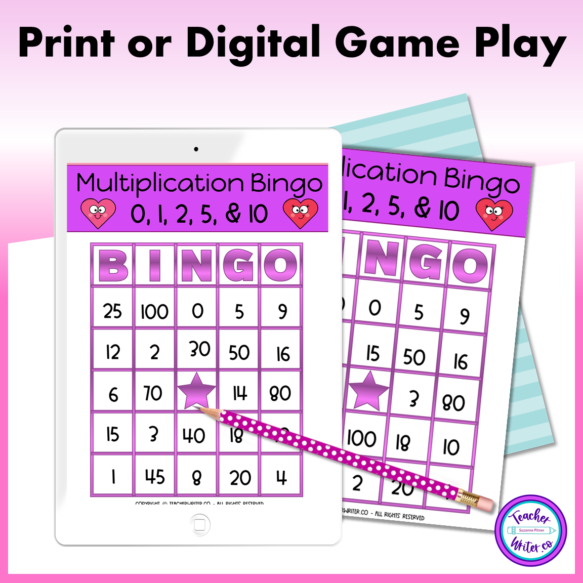 Valentine's Day Math Bingo Game - Digital and Printable | Made By Teachers
