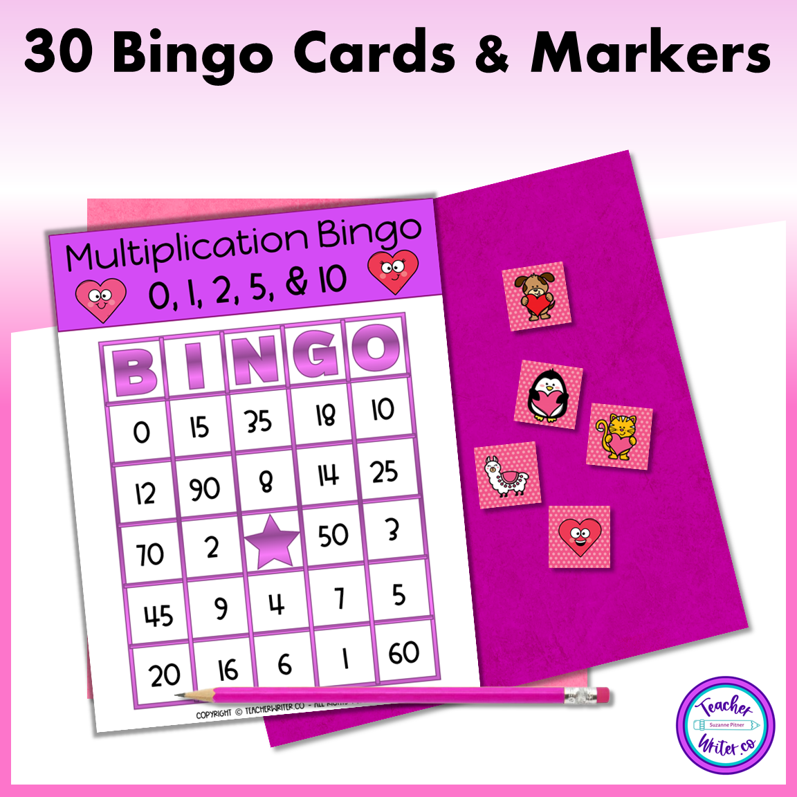 Valentine's Day Math Bingo Game - Digital and Printable | Made By Teachers