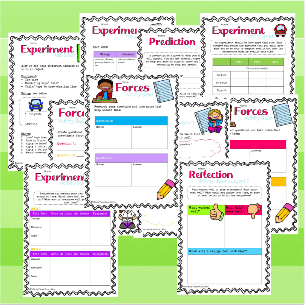 Forces: Push, Pull & Twist Worksheets | Made By Teachers