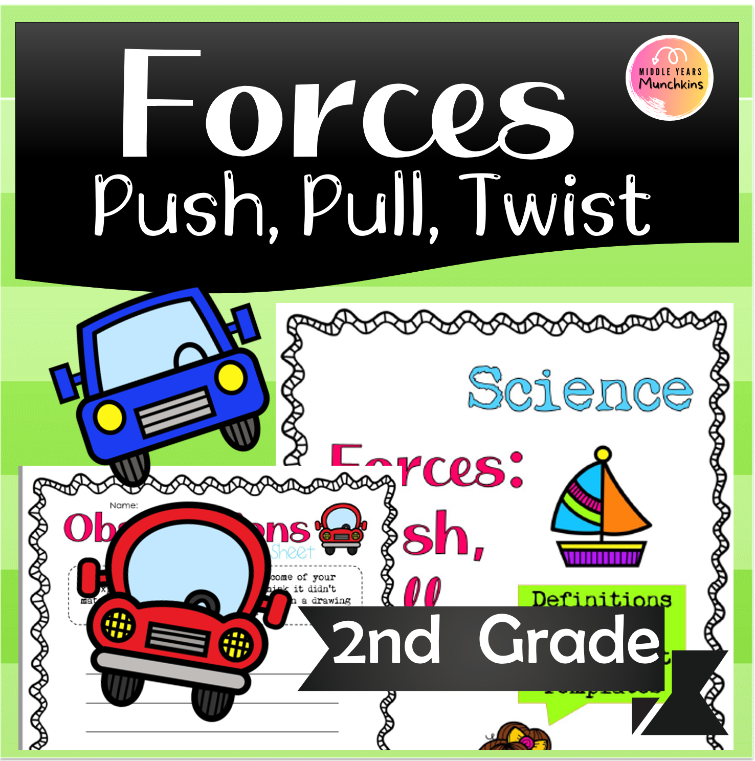 Forces: Push, Pull & Twist Resource Bundle | Made By Teachers