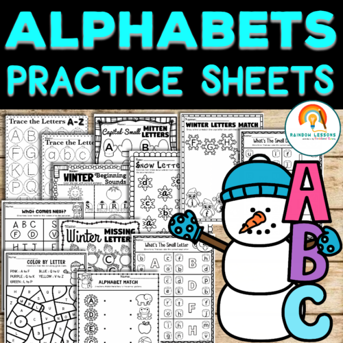 Winter Literacy | Letter Recognition | Alphabet Tracing | Capital ...