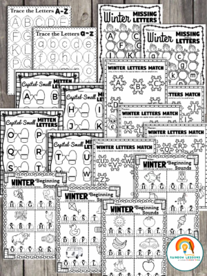 Winter Literacy | Letter Recognition | Alphabet Tracing | Capital ...