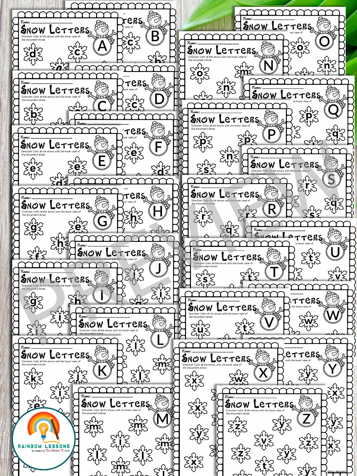 Winter Literacy | Letter Recognition | Alphabet Tracing | Capital ...