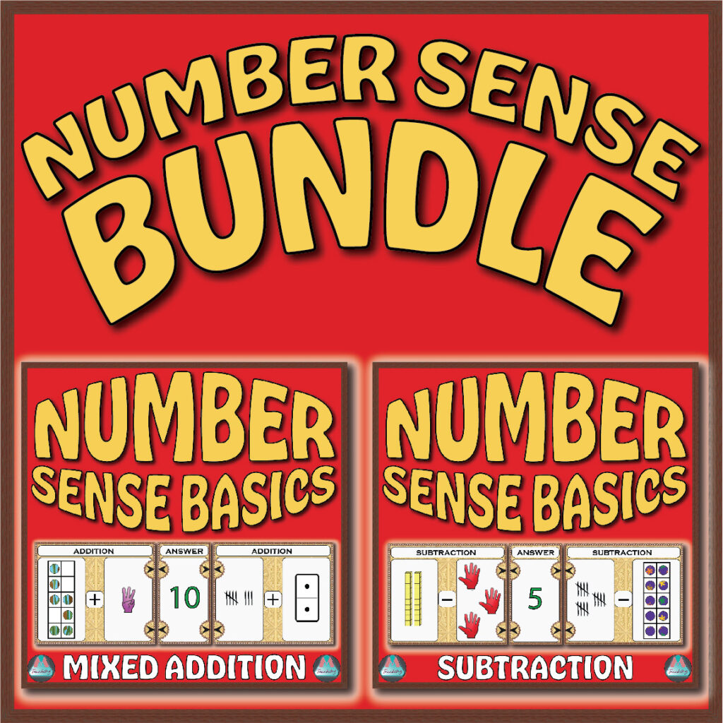 Number Sense Basics Add & Subtract – Matching Different Visual Concepts ...