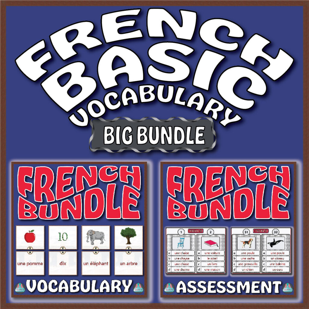French Match & Task Cards - Basic Vocabulary | Made By Teachers