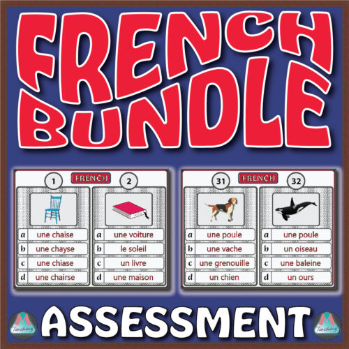 French Task Cards - Basic Vocabulary Bundle | Made By Teachers