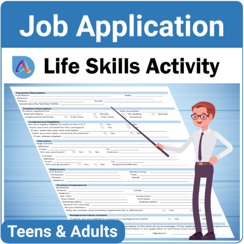 How to Read a Basic Pay Stub No-Prep Independent Living Skills Activity ...