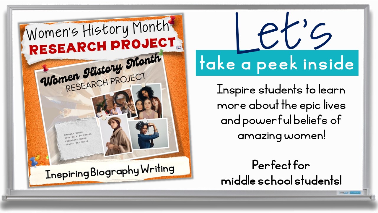 Women's History Month Research Project - Biography Writing Activities ...