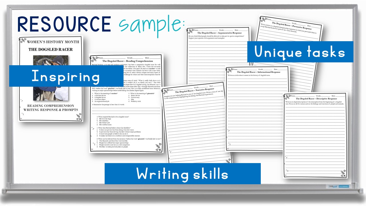 Women's History Month Informational Reading Passages with Writing ...