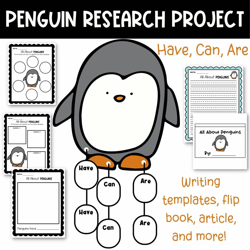 Penguin Research and Writing Craft: Arctic and Polar Animals, Have Can ...