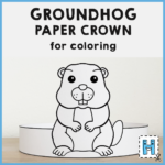 Groundhog Day Paper Crown Headband Printable Coloring Craft Activity ...