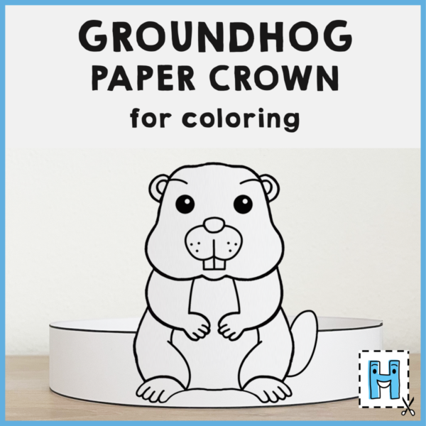 Hyena Paper Crowns Printable Africa Animal Coloring Craft | Made By ...