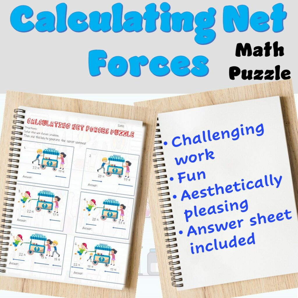 CALCULATING NET FORCES PUZZLE | Made By Teachers