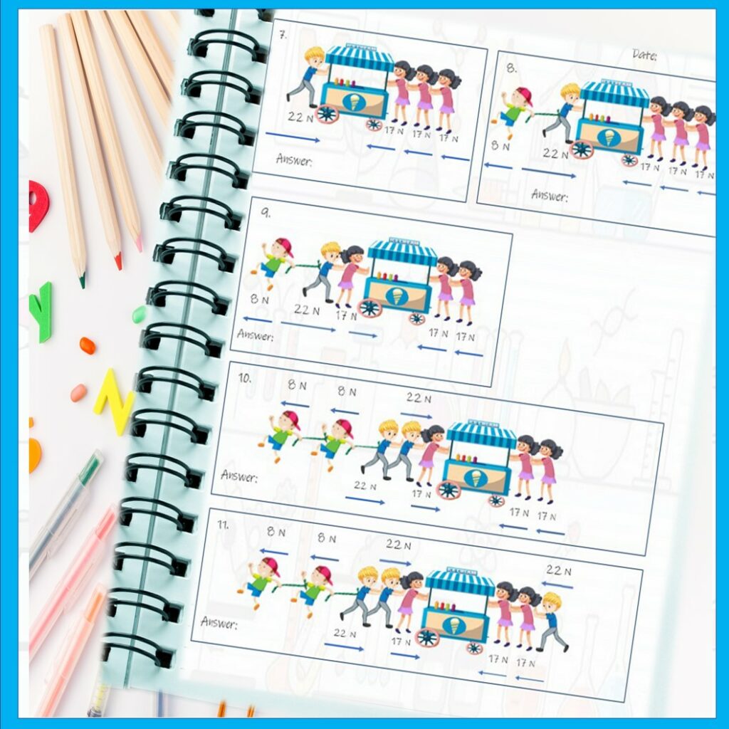 CALCULATING NET FORCES PUZZLE | Made By Teachers