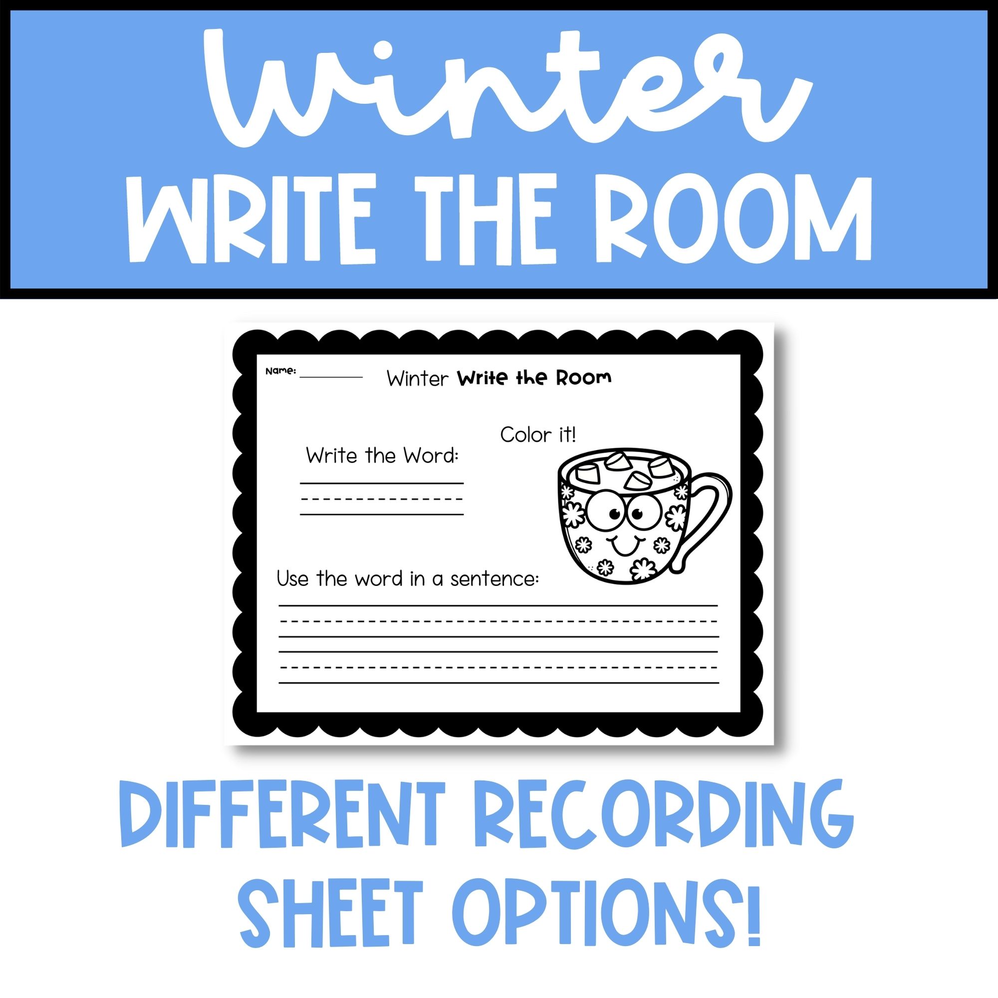 Winter Write the Room Activity: Winter Vocabulary Cards | Made By Teachers
