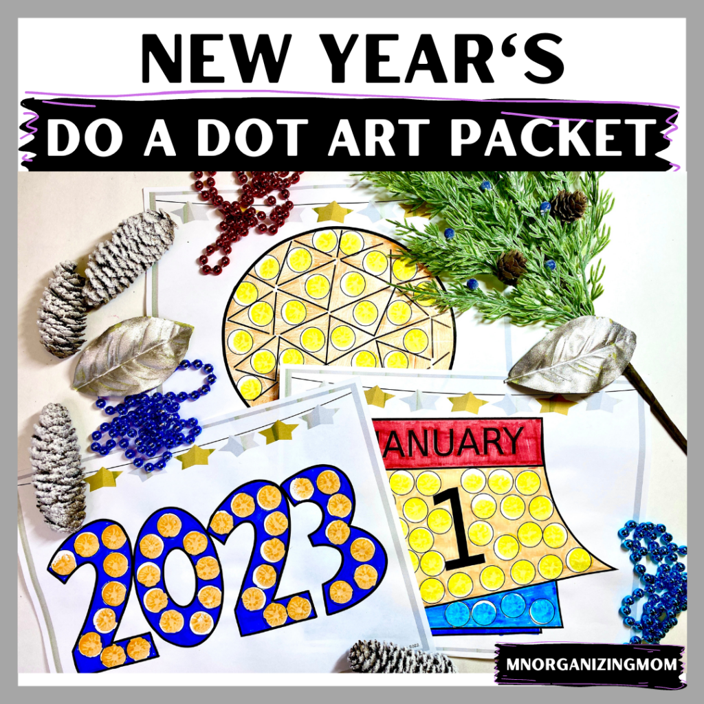 New Year's Do A Dot Art Packet | Made By Teachers