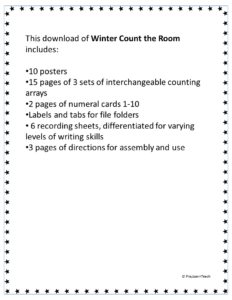 Winter Counting to 10 Count the Room | Made By Teachers