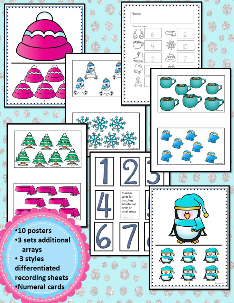 Winter Counting to 10 Count the Room | Made By Teachers