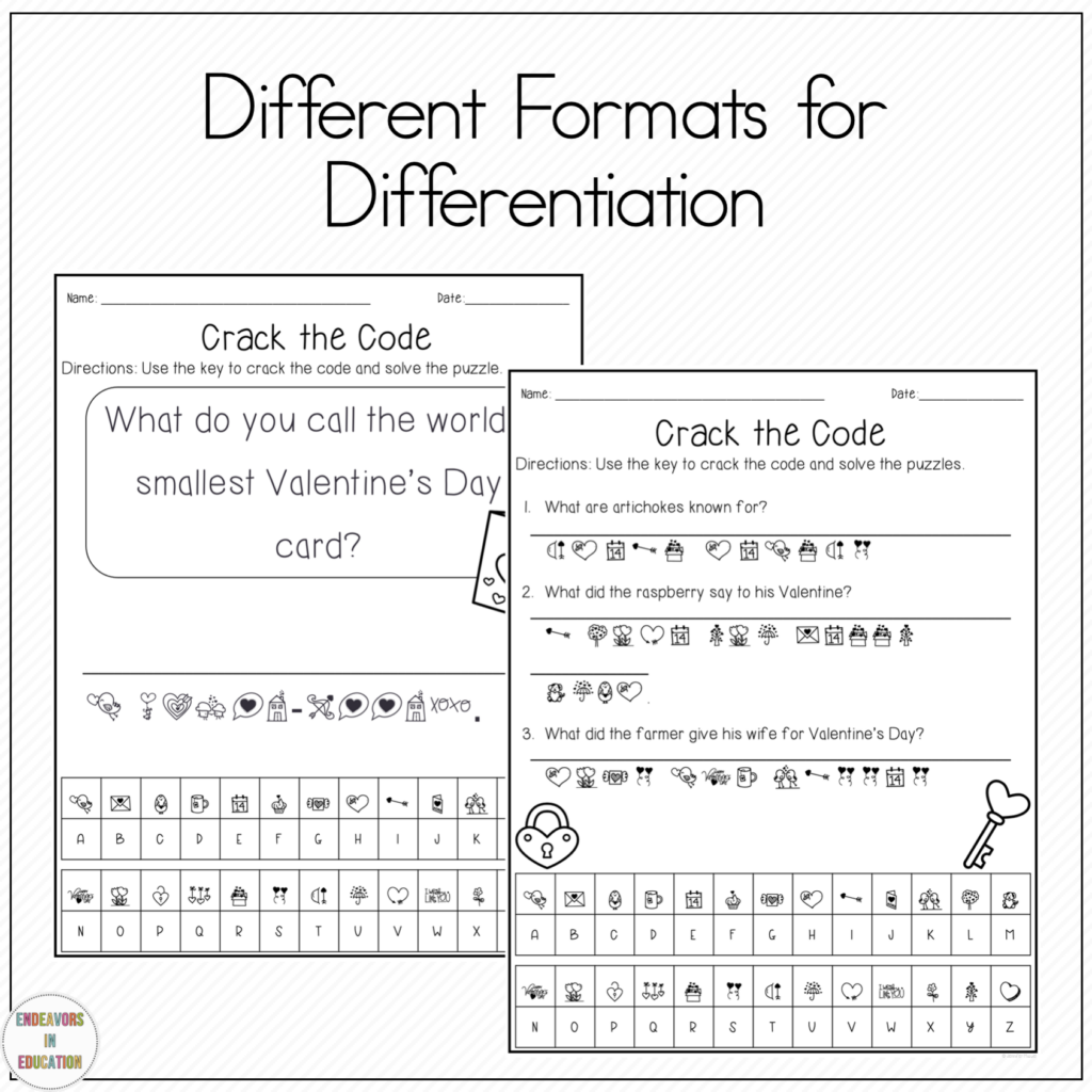 February Crack the Code | Valentines Activity | Valentines Jokes | Made ...