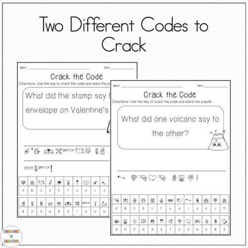 February Crack the Code | Valentines Activity | Valentines Jokes | Made ...