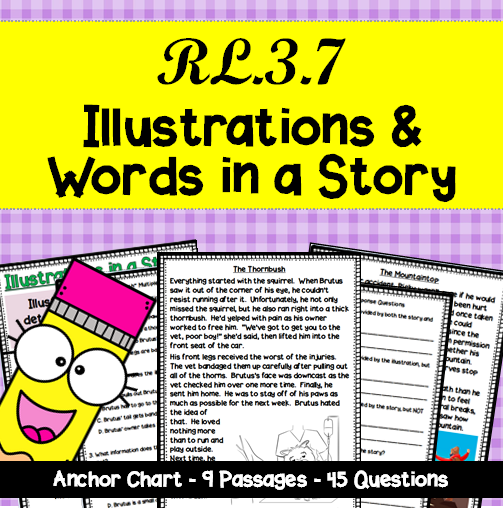 RL.3.7: Illustrations and Words in a Story | Made By Teachers