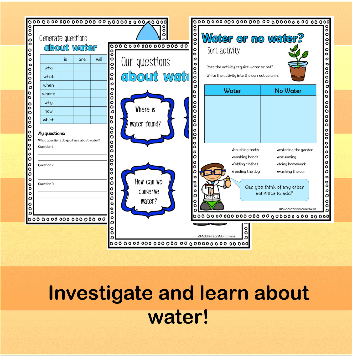 Water Worksheets | Made By Teachers