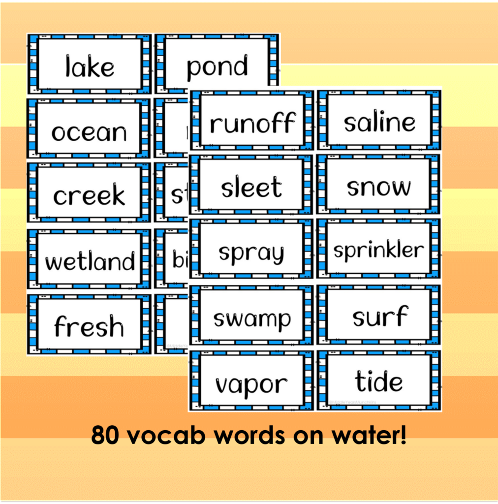 Water Vocabulary Word Wall | Made By Teachers