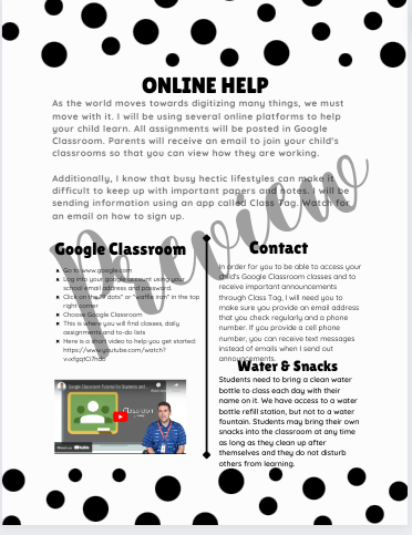 Open House Meet the Teacher Letter (Editable) | Made By Teachers