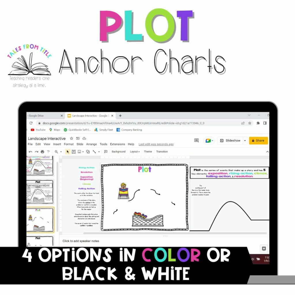 Fiction Anchor Charts & Interactive Notebook Pages - Plot | Made By ...