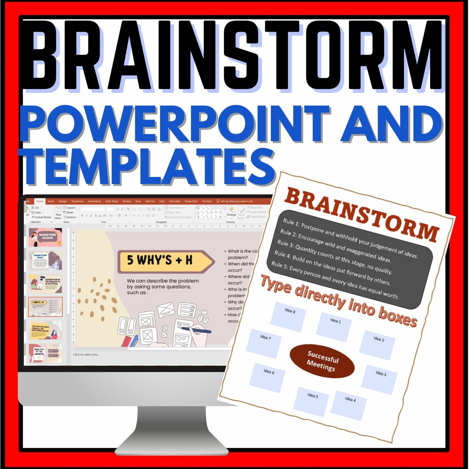 Brainstorm PowerPoint and Templates for Workplace and Classroom | Made ...