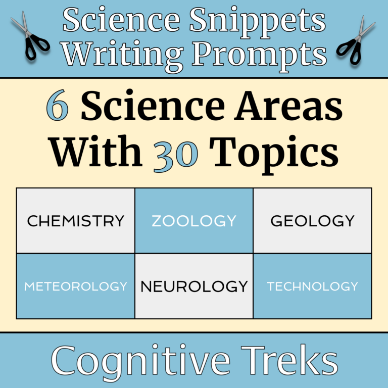 Science Snippets Writing Prompts #2 | Warm Ups | Science Starters | 30 ...