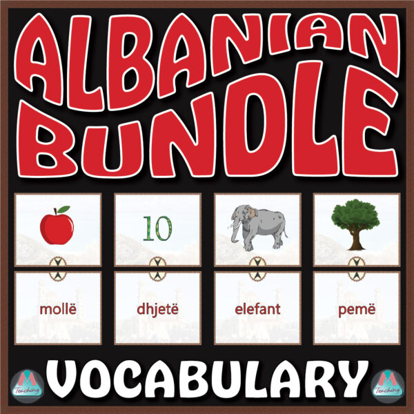 Albanian Vocabulary Match Bundle | Made By Teachers