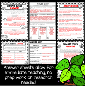 World Climate Zones Worksheets | Made By Teachers
