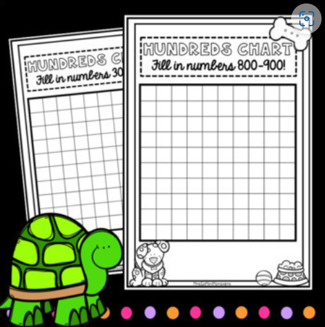 Hundreds Chart to 1000 Missing Numbers | Made By Teachers