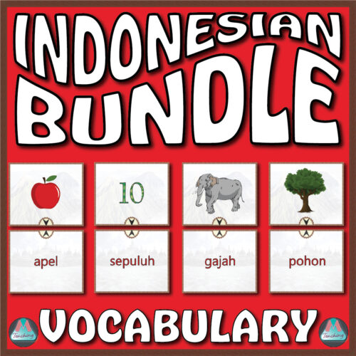 Indonesian Vocabulary Match Bundle | Made By Teachers