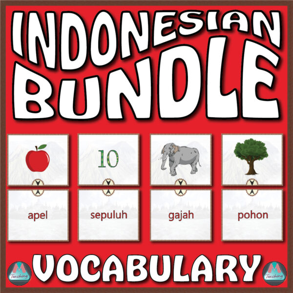 Indonesian Vocabulary Match Bundle | Made By Teachers