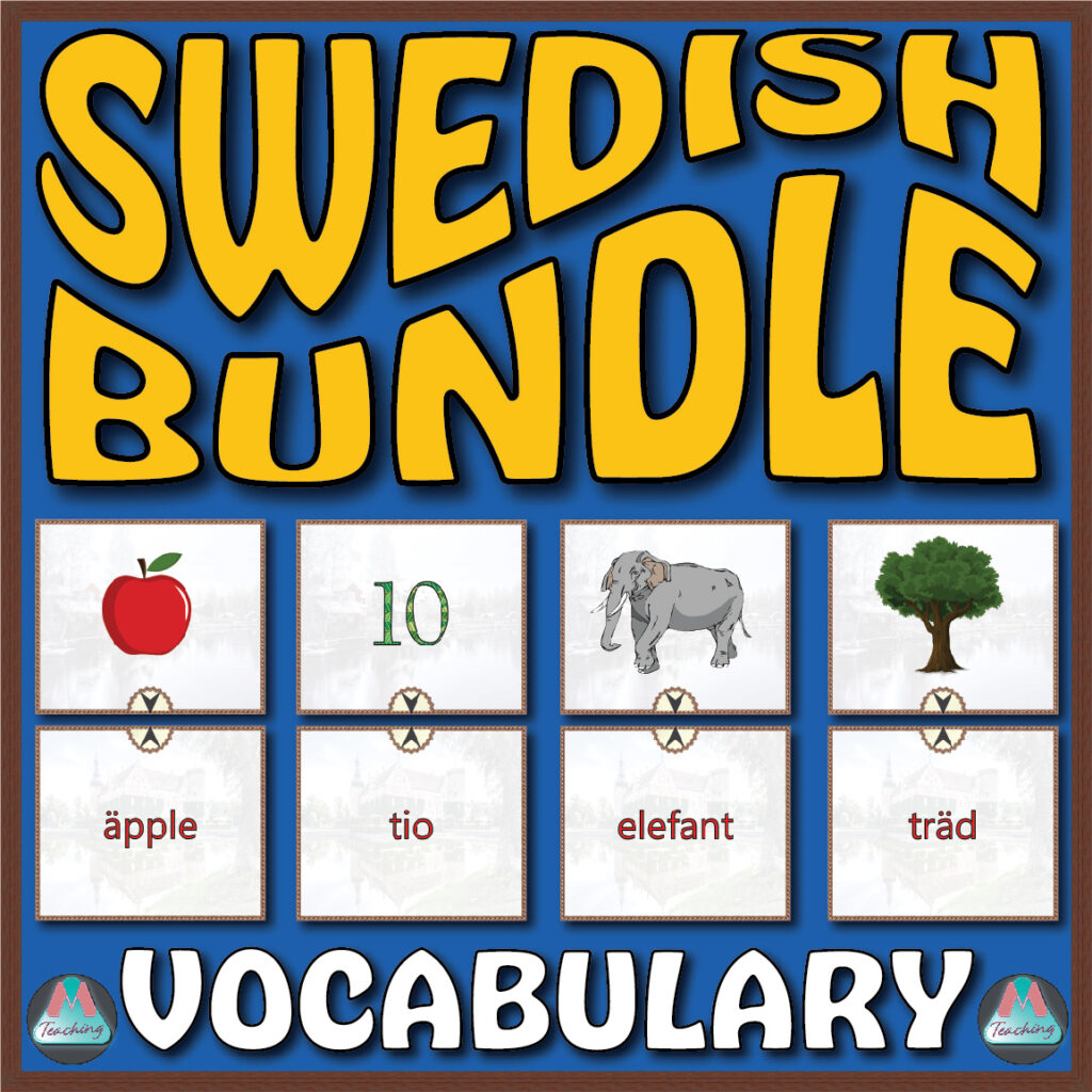 Swedish Vocabulary Match Bundle | Made By Teachers