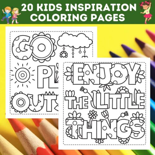 20 Kids Inspiration Coloring Pages, Kids Motivation Inspiration ...