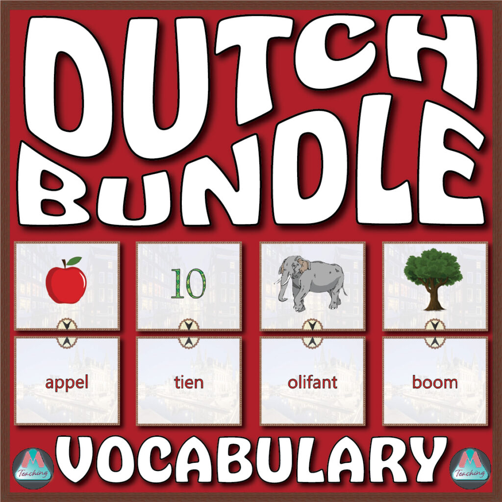 Dutch Vocabulary Match Bundle | Made By Teachers