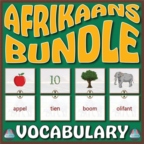Afrikaans Vocabulary Match Bundle - Made By Teachers