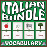 Italian Vocabulary Match Bundle | Made By Teachers