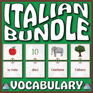 Italian Vocabulary Match Bundle | Made By Teachers